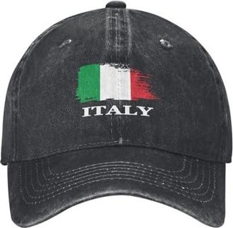 Generic Casquette De Sport,Brossez Le Drapeau Italien De LItalie,Casual Casquette De Baseball Réglable Chapeau De Soleil pour Voyages Camping Activités