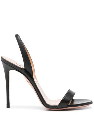 Aquazzura So Nude Sandalen 105mm - Schwarz