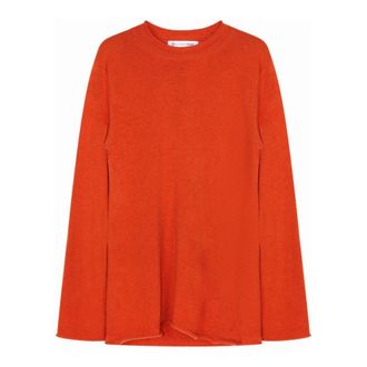 Comme Des Gar&ccedil;ons Homme, Pulls, Orange, Taille: L Pull en Laine Orange avec Ourlet Roulott&eacute;