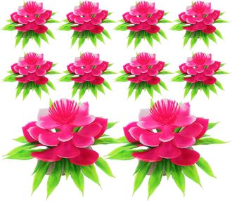 BESPORTBLE 10 St&uuml;ck Teiliges Sushi serviertablett mit Kreativen Lotusblumen Ornamenten Dekorative Leichte Essensplatte f&uuml;r Restaurant Esstisch deko Nat&uuml;rliche Te