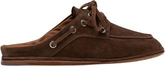 Elia Maurizi Femme, Chaussures, Brun, Taille: 39 EU Allegra Suede Mule