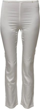 Dolce & Gabbana Femme, Pantalons, Blanc, Taille: 32 FR Slim-fit Pantalons