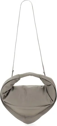 Federico Cina Womens Tortellini Bag Grey Calfskin Shoulder