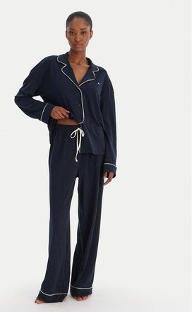 Tommy Hilfiger Pyjama UW0UW06142 Dunkelblau Relaxed Fit