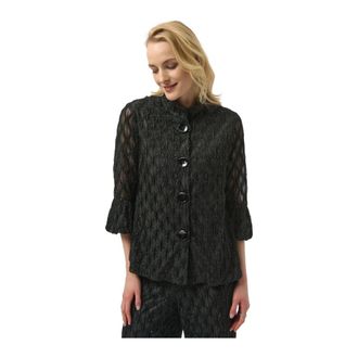 Joseph Ribkoff Femme, Blouses et Chemises, Noir, Taille: 46 FR Veste LDS