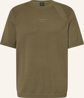 HUGO BOSS Strickshirt spirit70 gruen