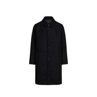 Saison 1865 Manteau long boutonn&eacute; en laine