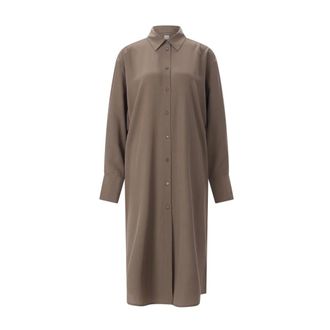 Toteme Femme, Robes, Brun, Taille: 38 FR Robe Chemise