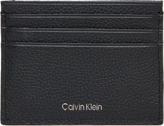 Calvin Klein Kreditkartenetui Calvin Klein Foil Emboss Ew Card Case LV04D1060G Schwarz