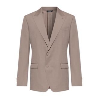Dolce & Gabbana Wollblazer mit einfachem Schlitz - - Jackets - Herren - Beige - L