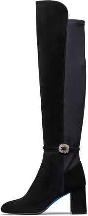 Loriblu Femme, Chaussures, Noir, Taille: 36 EU Bottes en daim au-dessus du genou