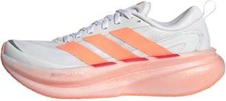 adidas Femme Supernova Glide Running Shoes, FTWR White/Beam Orange/Lucid Red, 41 1/3 EU