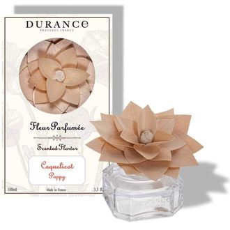 Durance Holzblumen-Diffusor mit Mohnblumen-Duft, 100 ml, Duft f&uuml;r jeden Raum