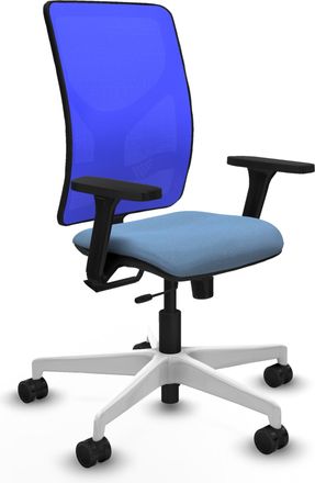 Piqueras y Crespo Gepolsterter B&uuml;rostuhl mit 3D-Armlehnen, h&ouml;henverstellbare Lendenwirbelst&uuml;tze, ausgestattet mit Syncro/Traslack und Schneideschaum, mit Rollen von 65 