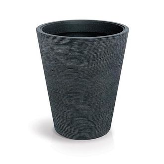 Prosperplast Blumentopf, Tubra rund, &Oslash;60 x 70 cm, Schwarz, Granit