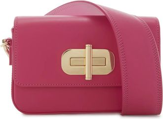 Tommy Hilfiger Crossbody Bags - Turnlock Leather Journee Tl - Gr. unisize - in Gold - für Damen