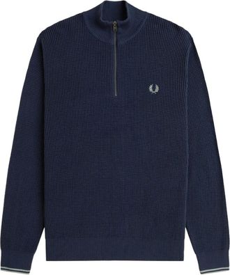 Fred Perry Homme, Sweatshirts et sweats à capuche, Bleu, Taille: XL Pull-over Bleu Géométrique