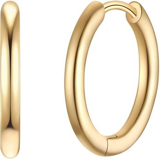 Glanzst&uuml;cke M&uuml;nchen Ohrringe - Sterling Silber Creolen - Gr. unisize - in Gold - f&uuml;r Damen