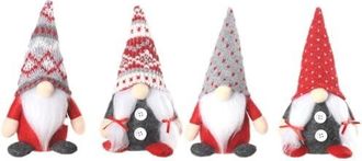 Generic Lot de 4 nains de No&euml;l fabriqu&eacute;s &agrave; la main pour la maison, d&eacute;corations de style scandinave pour am&eacute;liorer latmosph&egrave;re de vacances et la d&eacute;coration fes