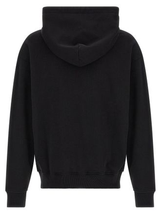 Palm Angels Logo-Printed Hoodie - Black