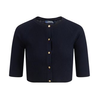 Max Mara Damen, Strickwaren, Blau, SGr&ouml;&szlig;e