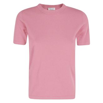 Roberto Collina Femme, Tops, Rose, Taille: 42 FR Girocollo MC T-shirt