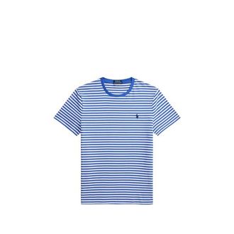 Polo Ralph Lauren Tee-shirt droit col rond en coton ray&eacute;