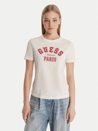 Guess T-Shirt V6RI15 J1314 Wei&szlig; Regular Fit