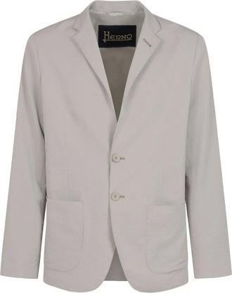 Herno Homme, Vestes, Gris, Taille: L Seer-crease Blazer