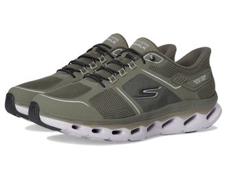 Skechers Womens Go Walk Glide Step 2.0 Elektra Hands Free Slip-ins Sneaker, Oliv/Blatt für Mich (Leaf It to Me), 40.5 EU