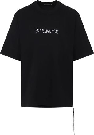 Mastermind Japan t-shirt en coton à imprimé tête de mort - Noir