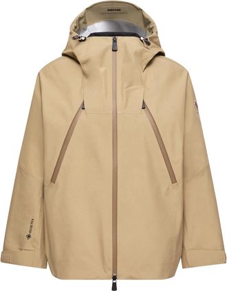 Moncler Moncler Veste &Agrave; Capuche En Gore-tex Santec, Femme, Beige, Taille: 0