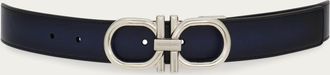 Ferragamo Herren Verstellbarer Gancini-G&uuml;rtel Blau