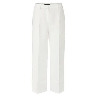 Marc Cain Femme, Pantalons, Blanc, Taille: 40 FR Pantalon Wukari cropped avec poche cargo