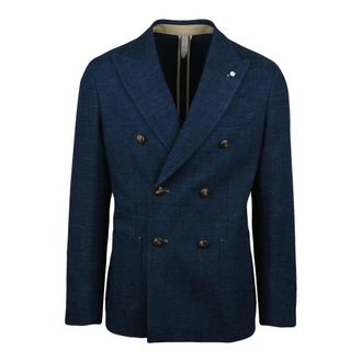 L.B.M. 1911 Giacca Doppiopetto - - Jackets - Herren - Blau - L