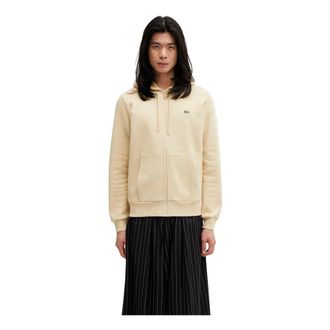 Lacoste Rei&szlig;verschluss-Fleece-Hoodie - - Sweatshirts & Hoodies - Herren - Beige - XL