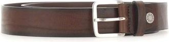 Gianni Chiarini Homme, Accessoires, Brun, Taille: ONE Size Smooth Mahogany Leather Belt