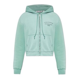 Acne Studios Sprayed Zip Hoodie - - Sweatshirts & Hoodies - Herren - Gr&uuml;n - M