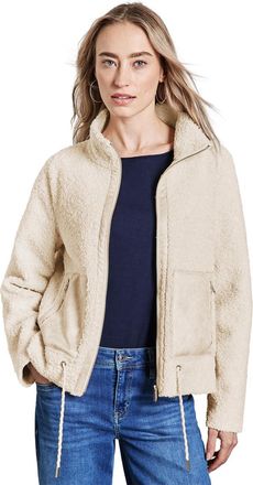 Street One Damen A212361 Teddy-Jacke, Pearly White, 46