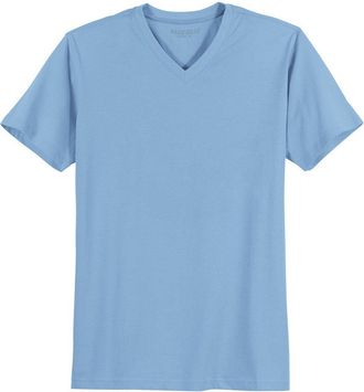 Redfield V-Shirt Redfield V-Neck T-Shirt Übergröße hellblau Quentin