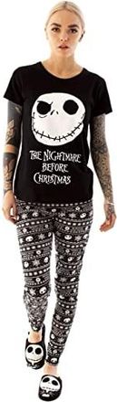 Disney Cauchemar Avant Noël Pyjamas pour Femmes Skellington PJ Top Pantalon XL