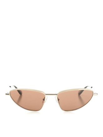 Alexander McQueen Cat-Eye Metal T-Bar - Or