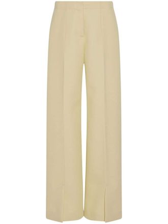 Rosetta Getty pantalon à fentes aux chevilles - Tons neutres