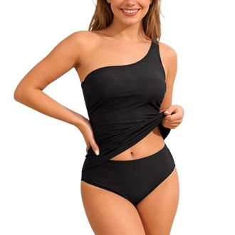 Generic Maillot De Bain Femme 2 Pieces Bikini Femme 2 Pieces Bikini &Eacute;paule D&eacute;nud&eacute;e + Bas Bikini - Deux Pi&egrave;ces Asym&eacute;trique Tendance