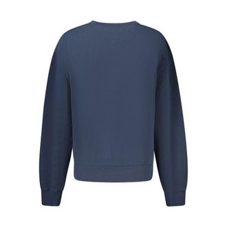 Tommy Hilfiger Logo-Embroidered Cotton Sweatshirt - Blue
