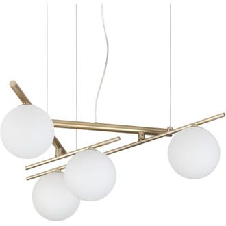 Ideal Lux Ideal Lux ATLAS Suspension Globe dor&eacute;e 4x G9