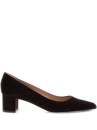 Gianvito Rossi Pumps aus Wildleder 45mm - Braun