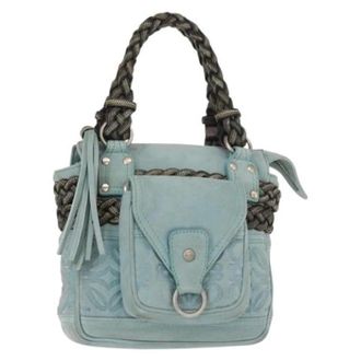 Loewe Sac &agrave; main en daim Pre-owned - Femme - Pre-owned - Bleu - Taille: ONE Size