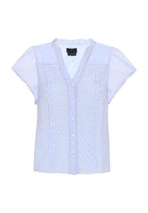 Dreimaster Dreimaster Bluse Frauen hellblau