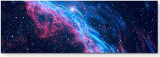 Paul Sinus Art Supernova - Panoramabild auf Leinwand in 120x40cm